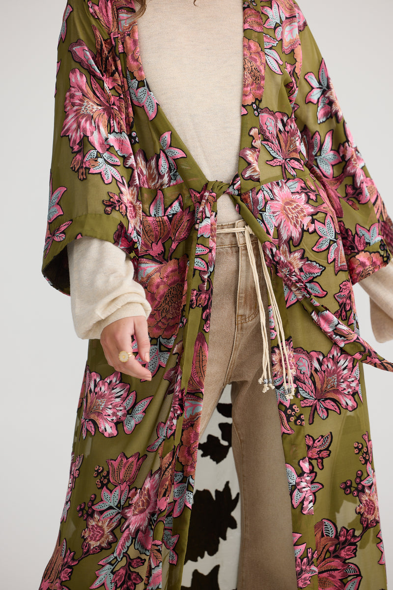 Talisman Shiba Wrap Kimono - Leia