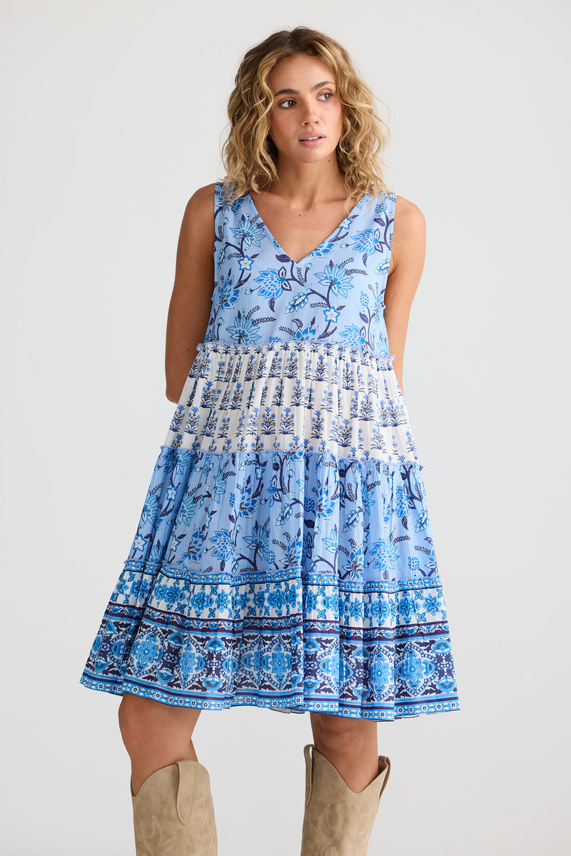 Talisman Lucky Charm Dress - Blueberry Fields
